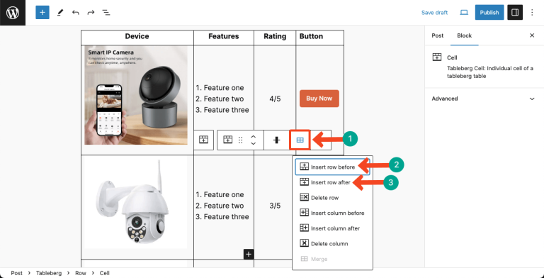 How to Add a Row to a Table in WordPress