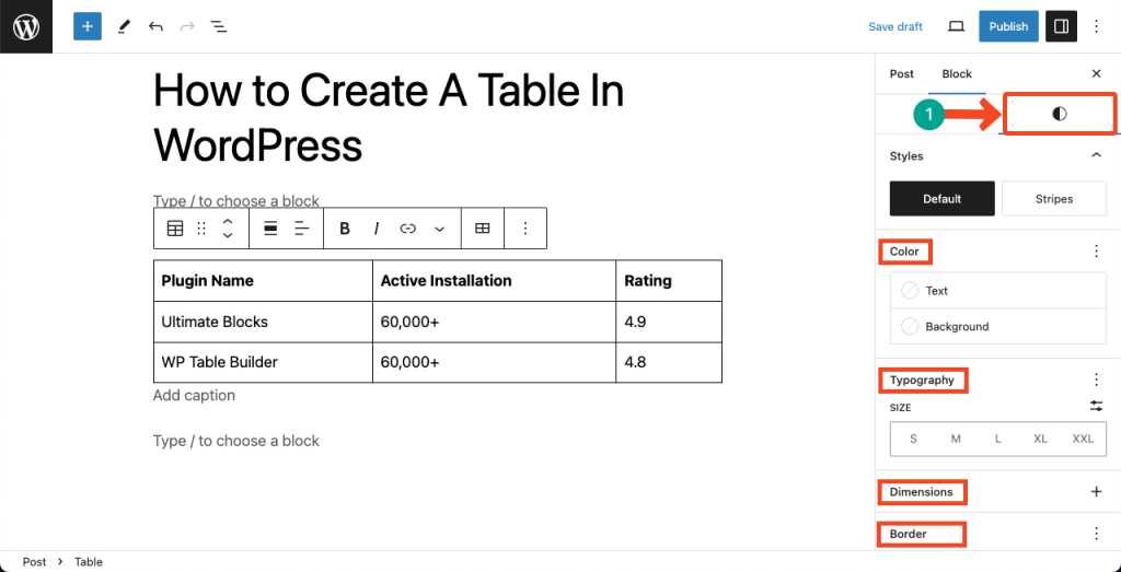 How to Create A Table In WordPress (Without a Plugin)