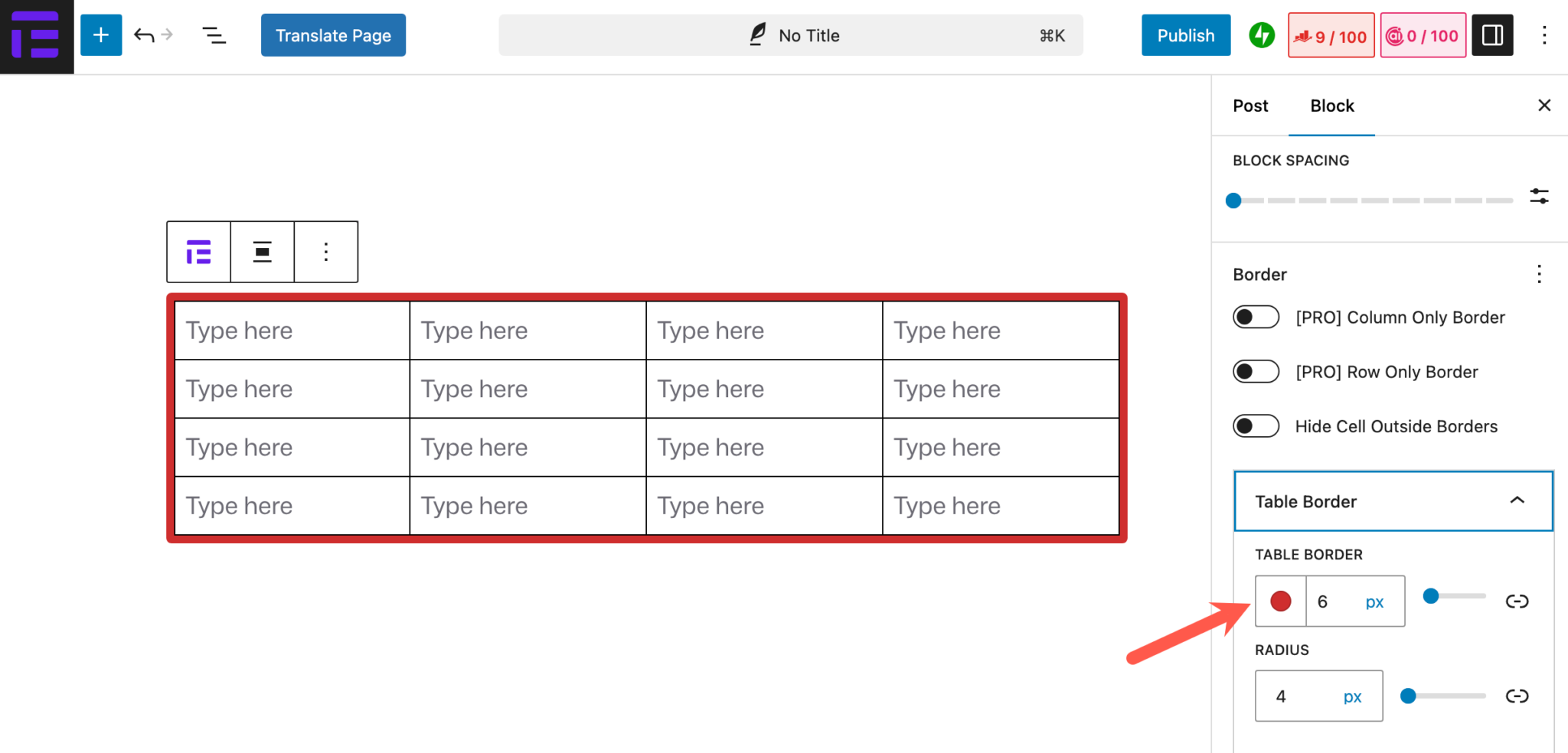 How to Change Table Border Color in WordPress