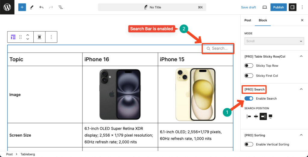 How to Create a Searchable Table in WordPress