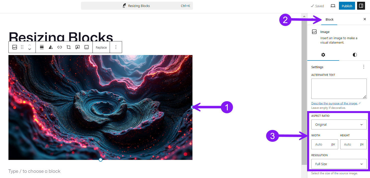 How to Resize Blocks in WordPress Step-by-Step