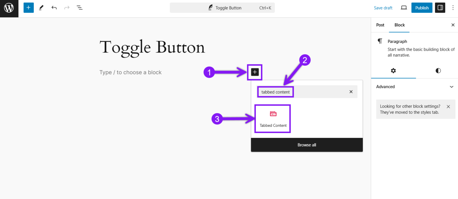 How to Add a Toggle Button To Your WordPress Site