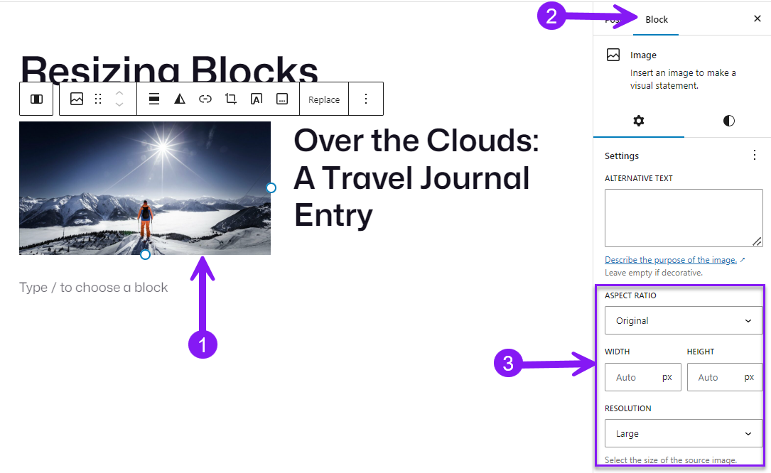 How to Resize Blocks in WordPress Step-by-Step