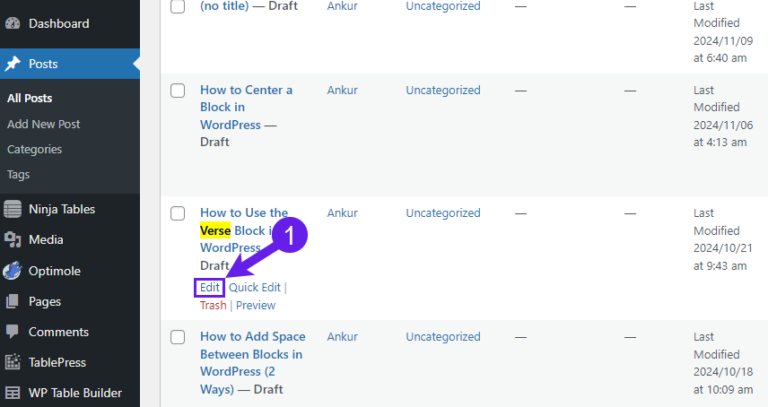 How to Use the Verse Block in WordPress (4 Easy Steps)