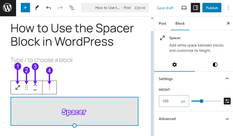How to Use the Spacer Block in WordPress in 2 Easy Steps