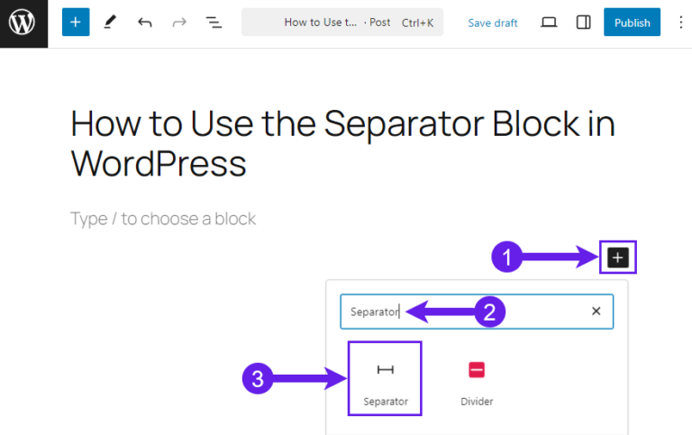 Separator Block - How to Use Guide & Overview