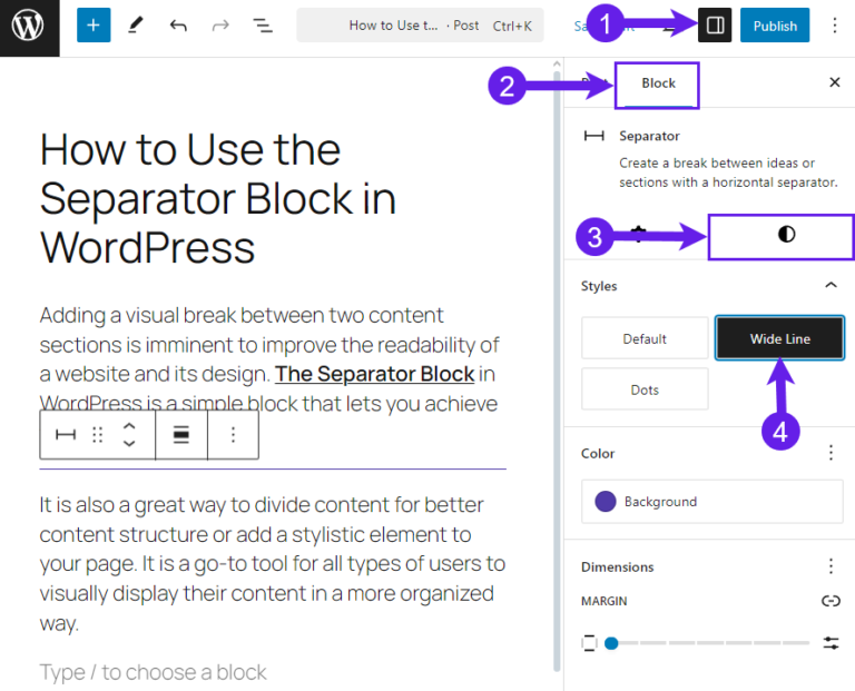 Separator Block - How to Use Guide & Overview