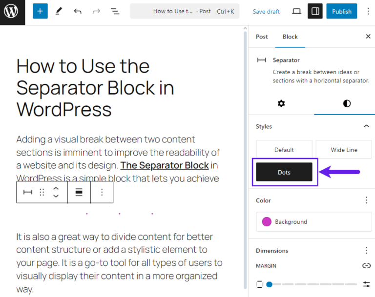 Separator Block - How to Use Guide & Overview