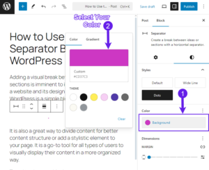 Separator Block - How to Use Guide & Overview