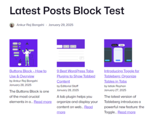 Latest Posts Block - How to Use it & Overview