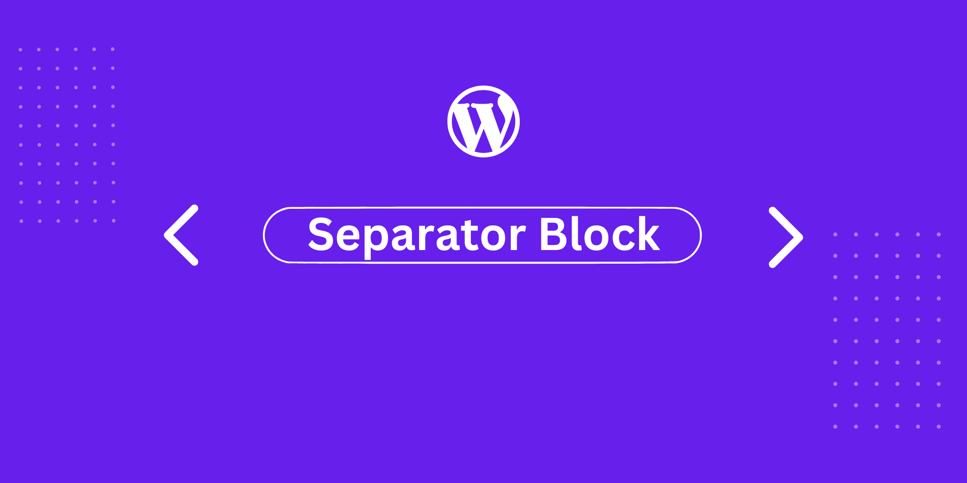 Separator Block How To Use Guide And Overview