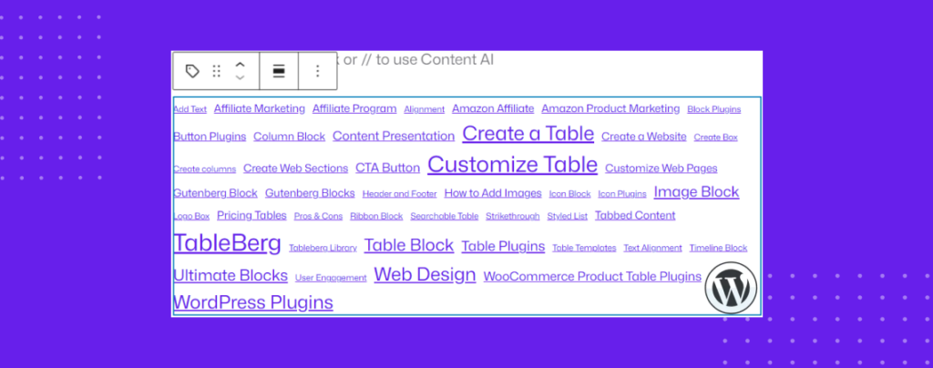 Tag Cloud Block- Overview & How to Use It!