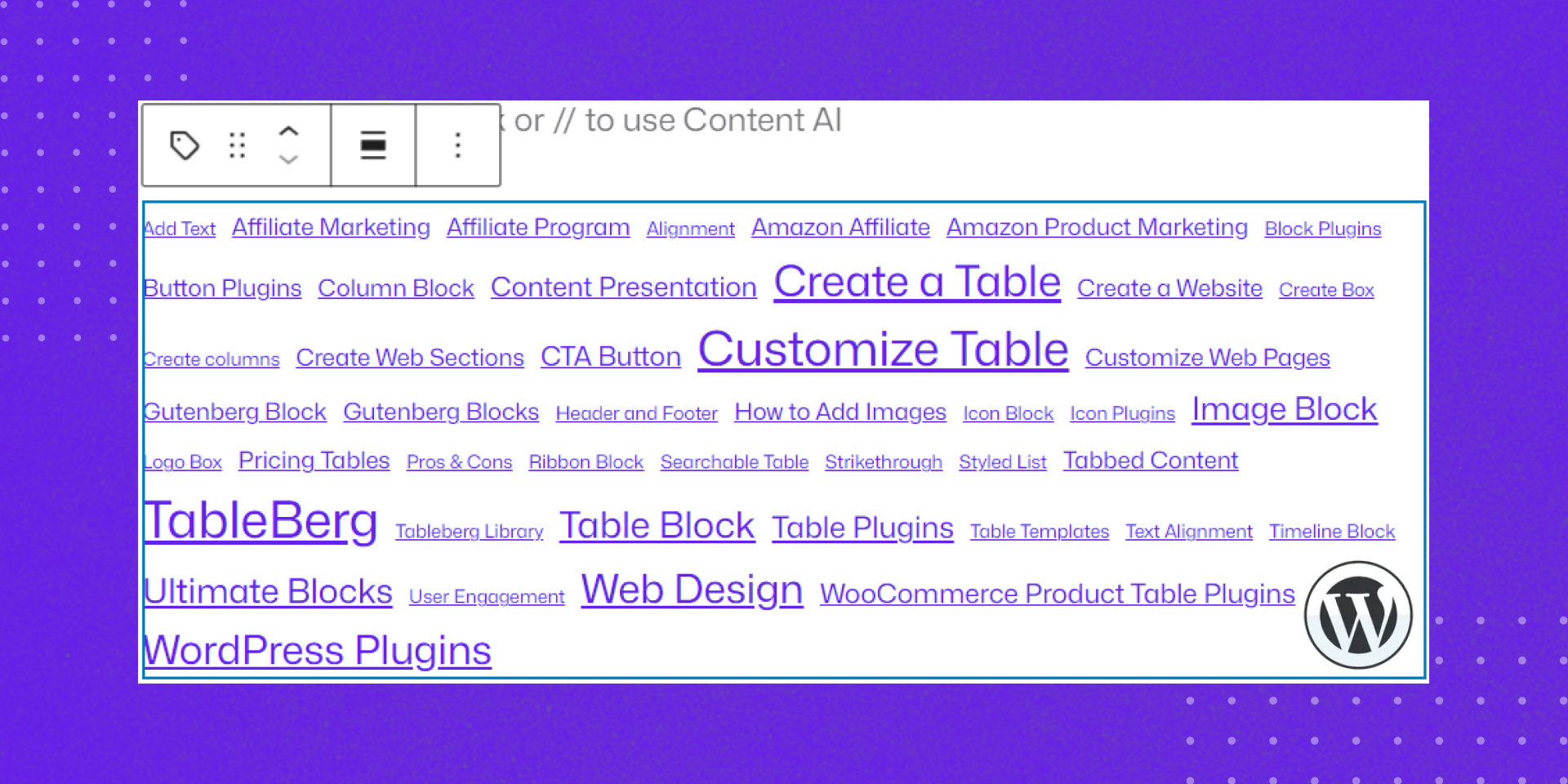 Tag Cloud Block- Overview & How to Use It!