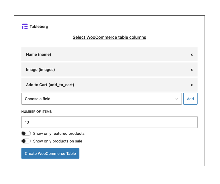 Woocommerce Product Table Plugin For Gutenberg Tableberg
